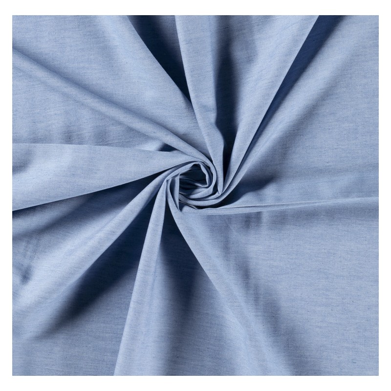 Tissu coton chambray , marseille textiles